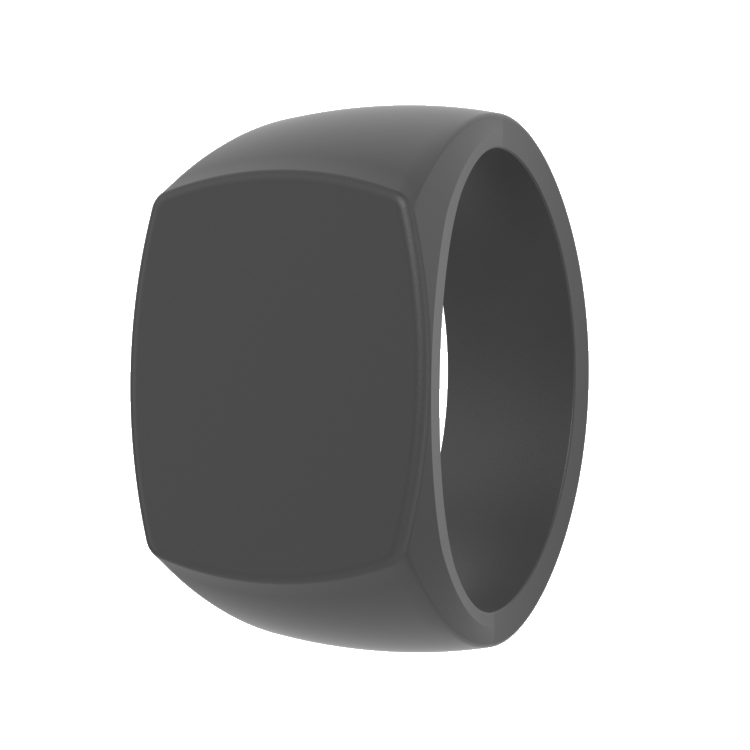 Grand Signet Silicone Ring - Slate – Enso Rings